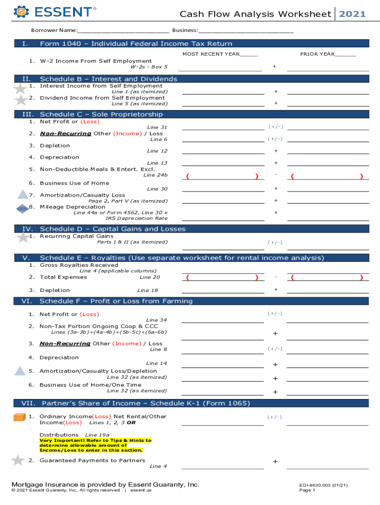 Cash Analysis Worksheet - Fill Online, Printable, Fillable, Blank | pdfFiller