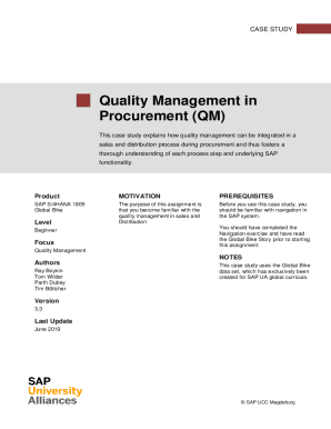 Fillable Online Procurement (QM) Fax Email Print - pdfFiller