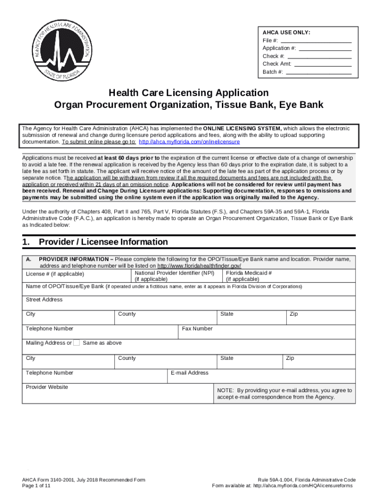 ORGAN PROCUREMENT ORGANIZATION, TISSUE BANK, EYE BANK Doc Template ...