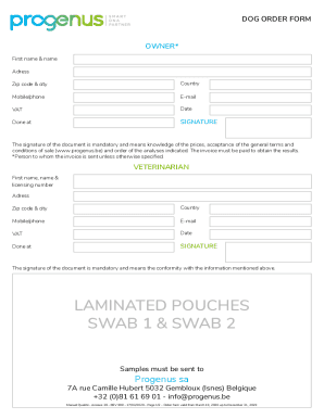 Fillable Online Pet Transfer Of Ownership Document - Fill Out and Sign ...