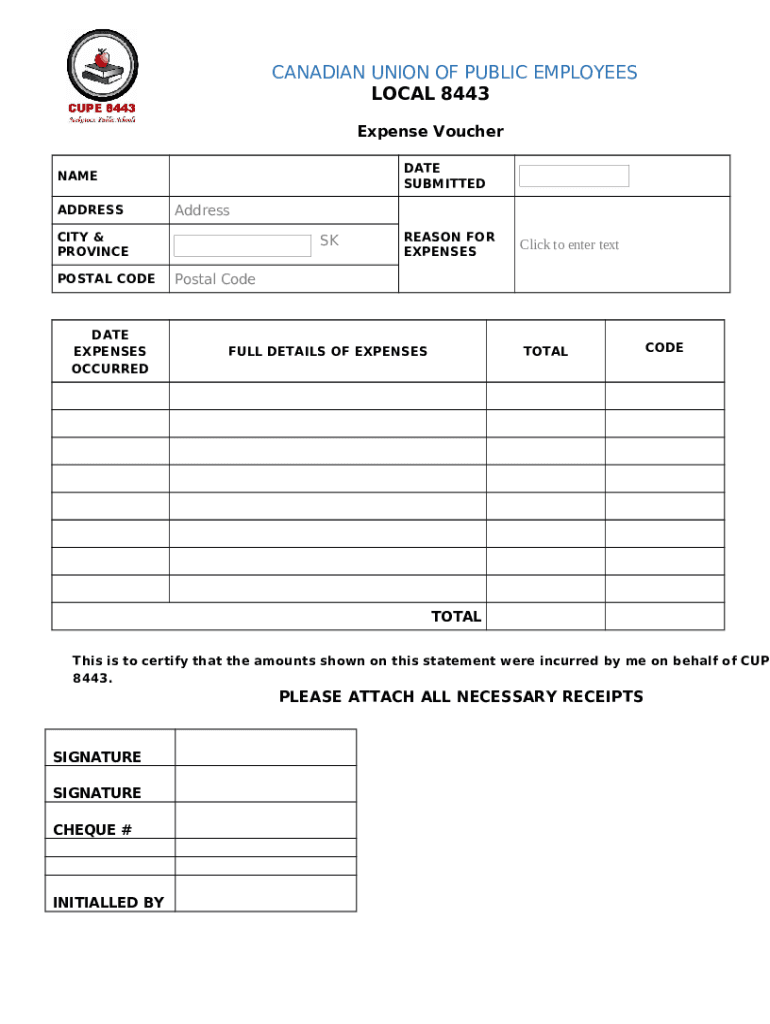 CANADIAN UNION OF PUBLIC EMPLOYEES - CUPE 8443 - 8443 cupe Doc Template ...
