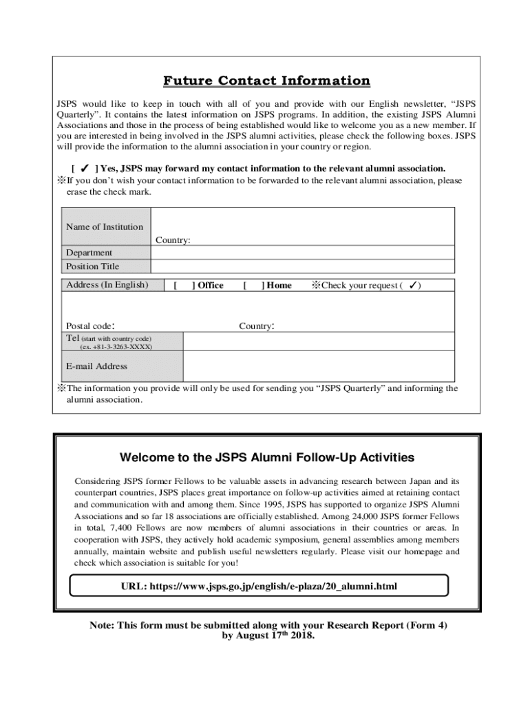 Fillable Online form5-2 future contact information - Fax Email Print - pdfFiller