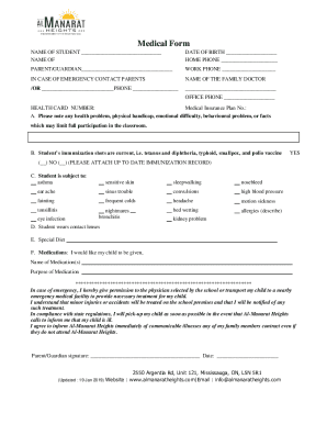 Fillable Online Sample Medical Form Fax Email Print - pdfFiller
