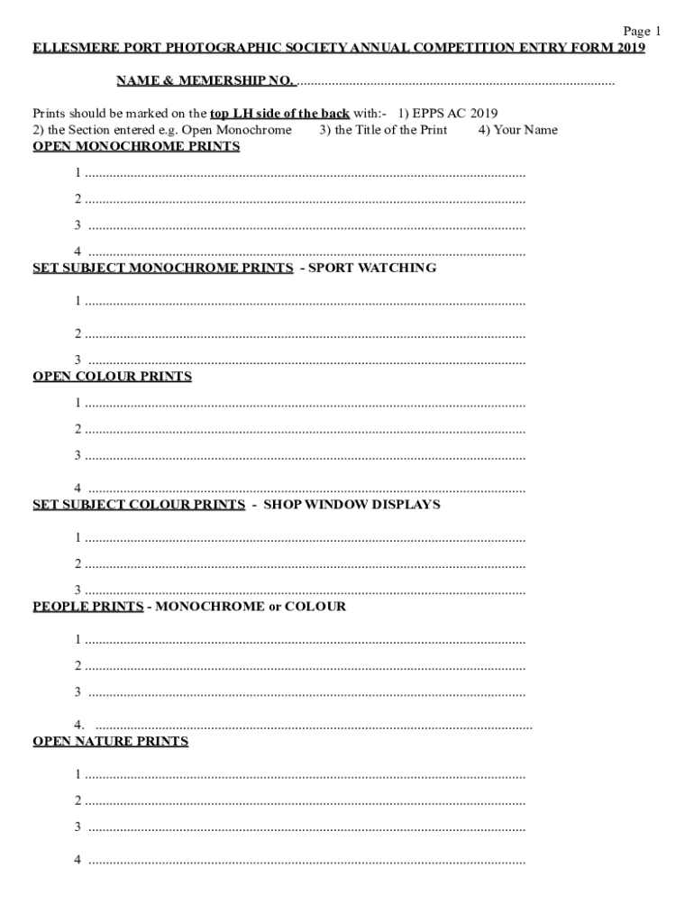 Fillable Online 30 Free Photography Contests and Competitions for ...30 ...