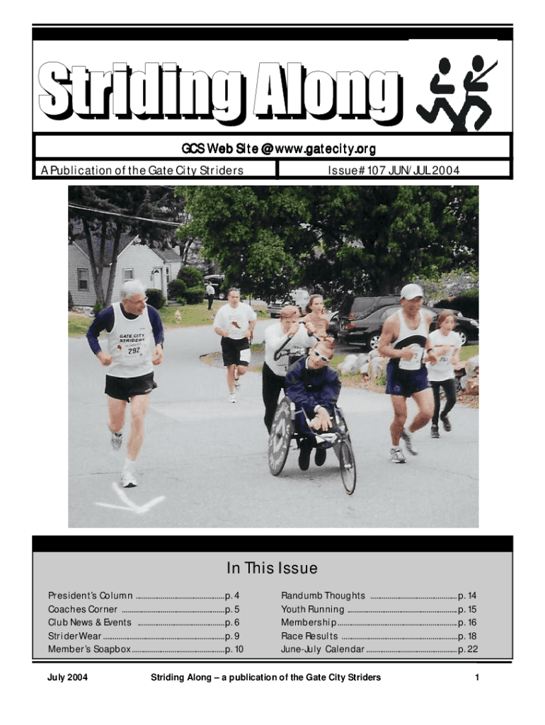 Fillable Online Gate City Strider Scholarship Fax Email Print - pdfFiller