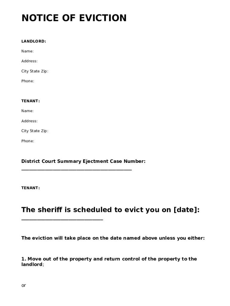 Download Eviction Notice Template Free for Free - Tidy Doc Template ...