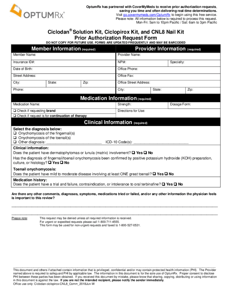 Fillable Online Ciclodan Solution Kit, Ciclopirox Kit, and CNL8 Nail ...