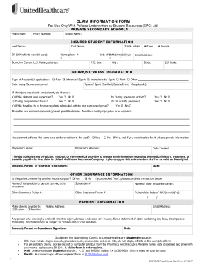 Fillable Online SRSPC LTD Prep Schools Claim Form Fax Email Print ...