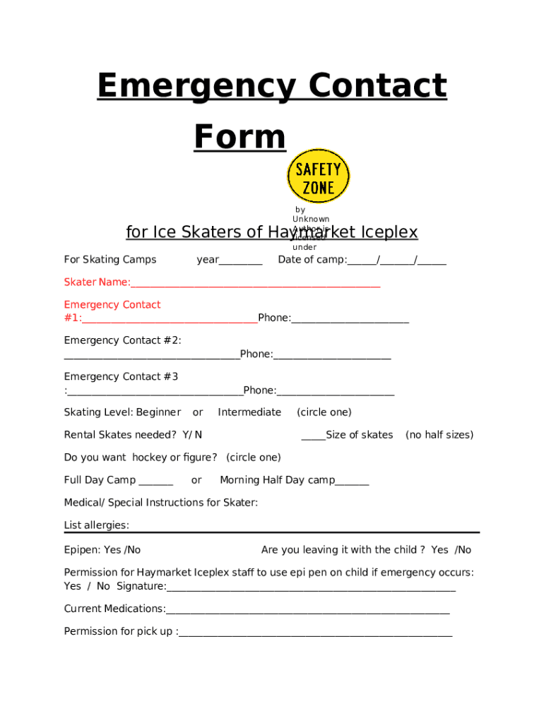 for Ice Skaters of Haymarket Iceplex Doc Template | pdfFiller
