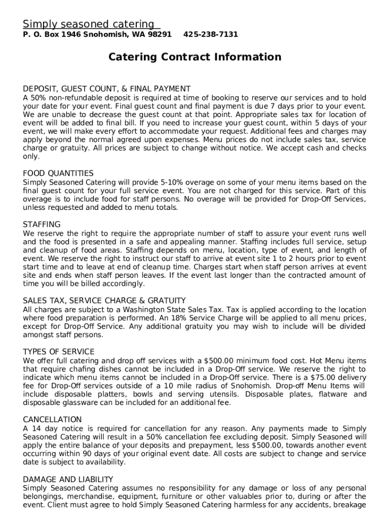 This Suggested Menu with Options is a starting point for creating your ...