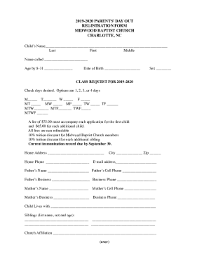 Fillable Online 2019-2020 PDO Registration Form corrected copy Fax ...