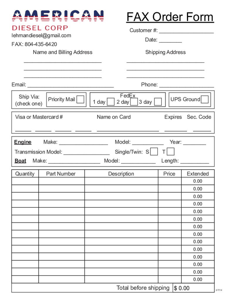 Fillable Online ADC FAX Order Form. ADC FAX Order Form Fax Email Print - pdfFiller