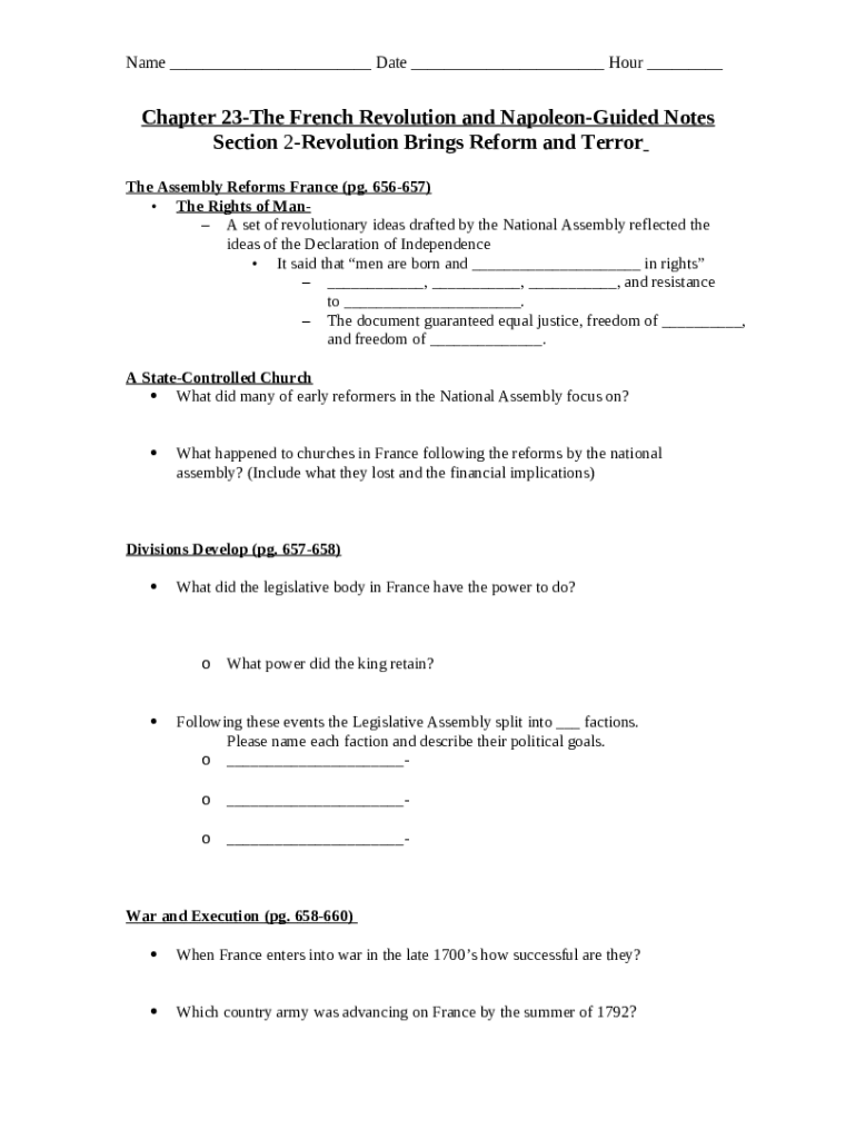 History Class 9 Chapter 1 Pdf Notes Doc Template PdfFiller