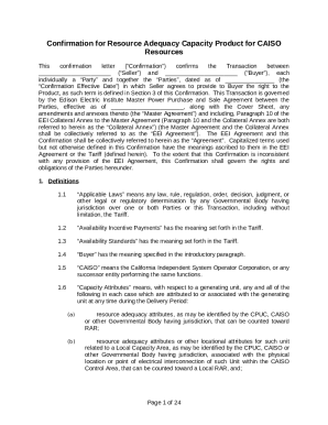 Confirmation for Resource Adequacy Capacity Product for CAISO ... Doc ...
