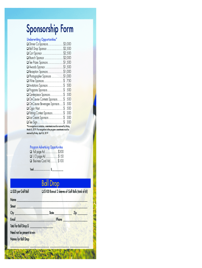 Fillable Online 23 Free Sample Sponsorship Letters (MS Word ...