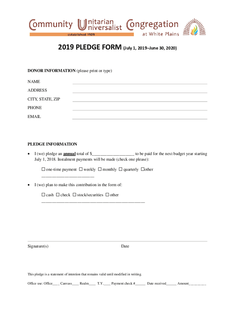 Fillable Online The Giving PledgeAbout - The Giving Pledge10+ Charity ...