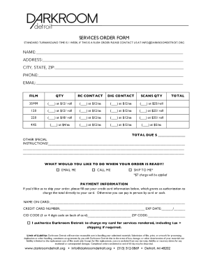 Fillable Online DDorder form Fax Email Print - pdfFiller