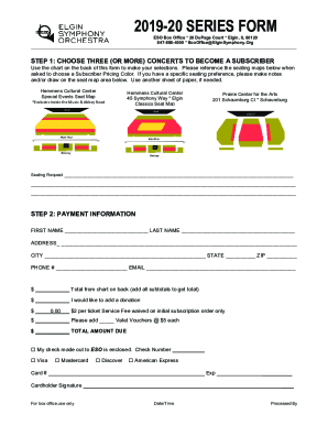 Fillable Online 2019-20 New Subscriber Form 2-SIDES Fax Email Print - pdfFiller