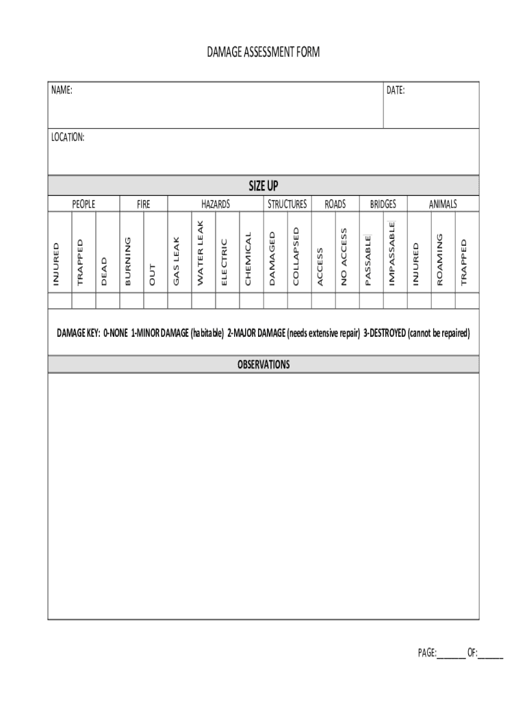 Fillable Online Preliminary Damage Assessment Guide FEMA.govDamage ...