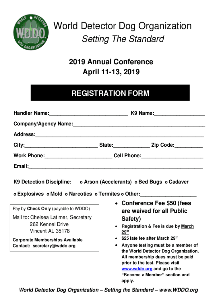 Fillable Online K9 Detection Discipline: Fax Email Print - pdfFiller