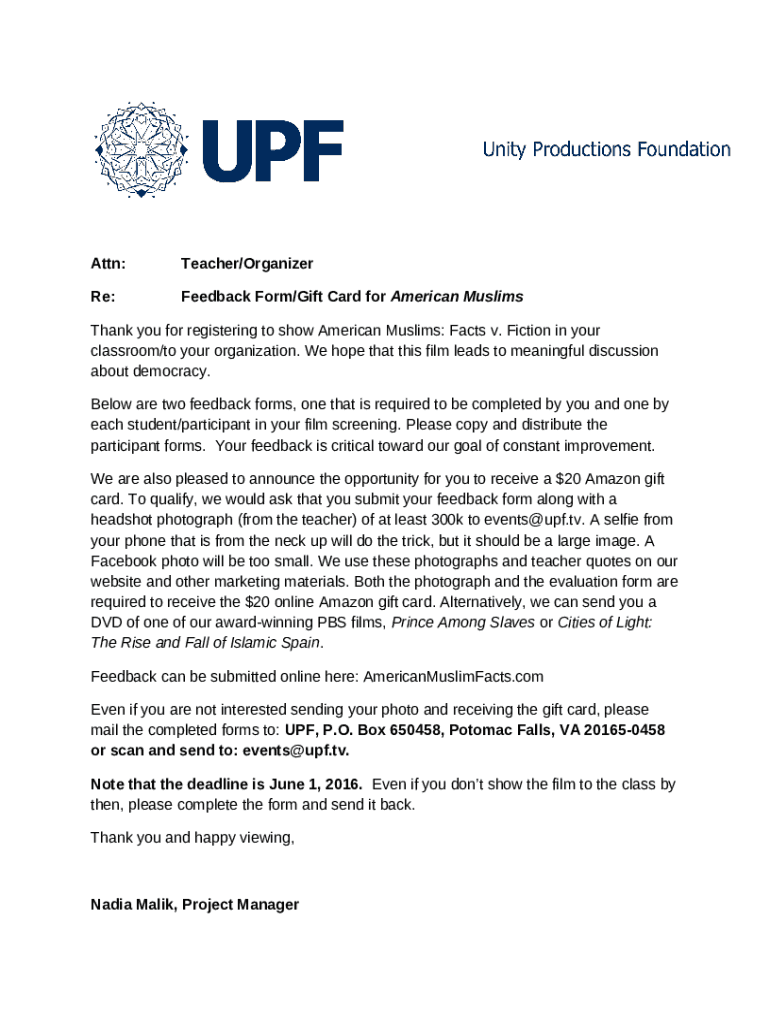 Unity Productions Foundation - Peace Through the Media Doc Template | pdfFiller