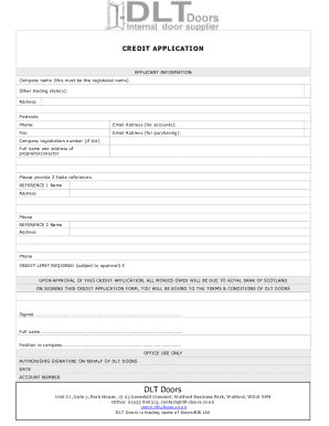 Fillable Online DLT Doors Fax Email Print - pdfFiller