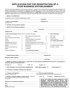 Fillable Online DDDC-Food Registration Form.doc Fax Email Print - pdfFiller