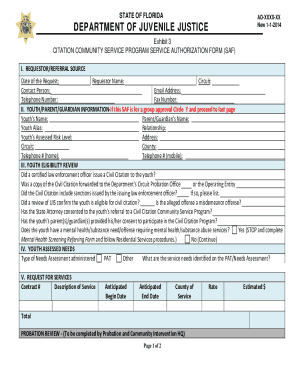 Fillable Online A A Civil Citation Model Plan - Florida Department of ...