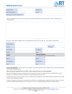 Fillable Online SC6.11-I - TIS- Withdrawal Form V1 Fax Email Print ...