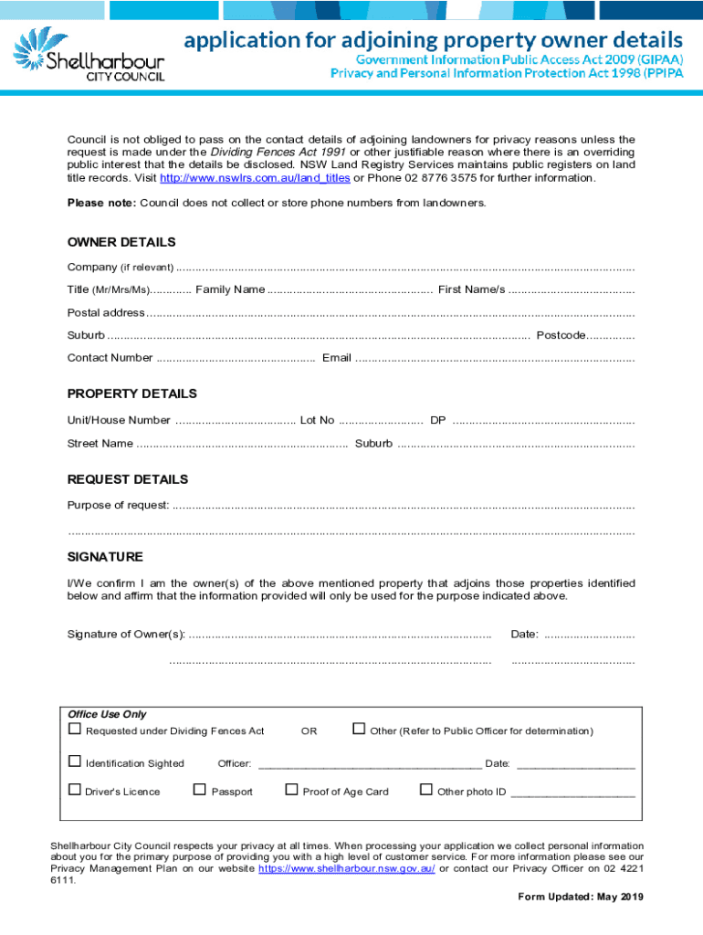Fillable Online Request for Information - Port Macquarie-Hastings ...