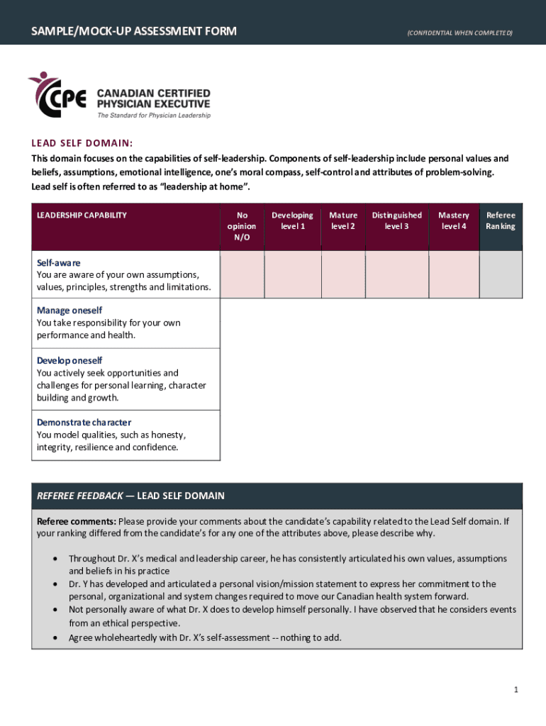 Fillable Online Joule2018 Sample - Mock-up Assessment Form Fax Email ...