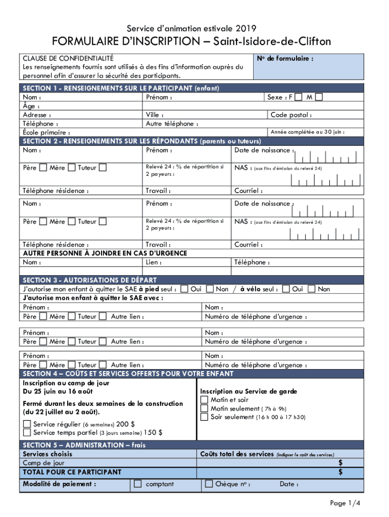 Remplissable En Ligne B1-2 Formulaire d'inscription.doc Fax Email ...