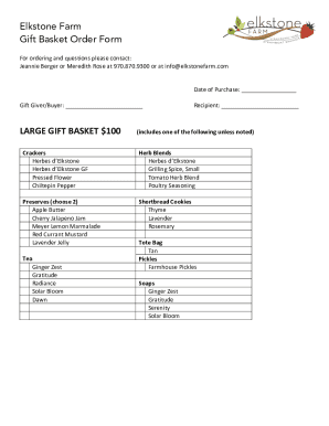 Fillable Online LARGE Gift Basket Order Form 2018.docx Fax Email Print ...
