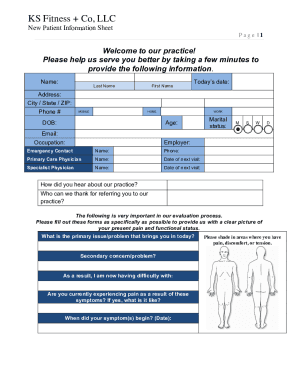 Fillable Online New Patient History Intake Form Revised.docx Fax Email ...