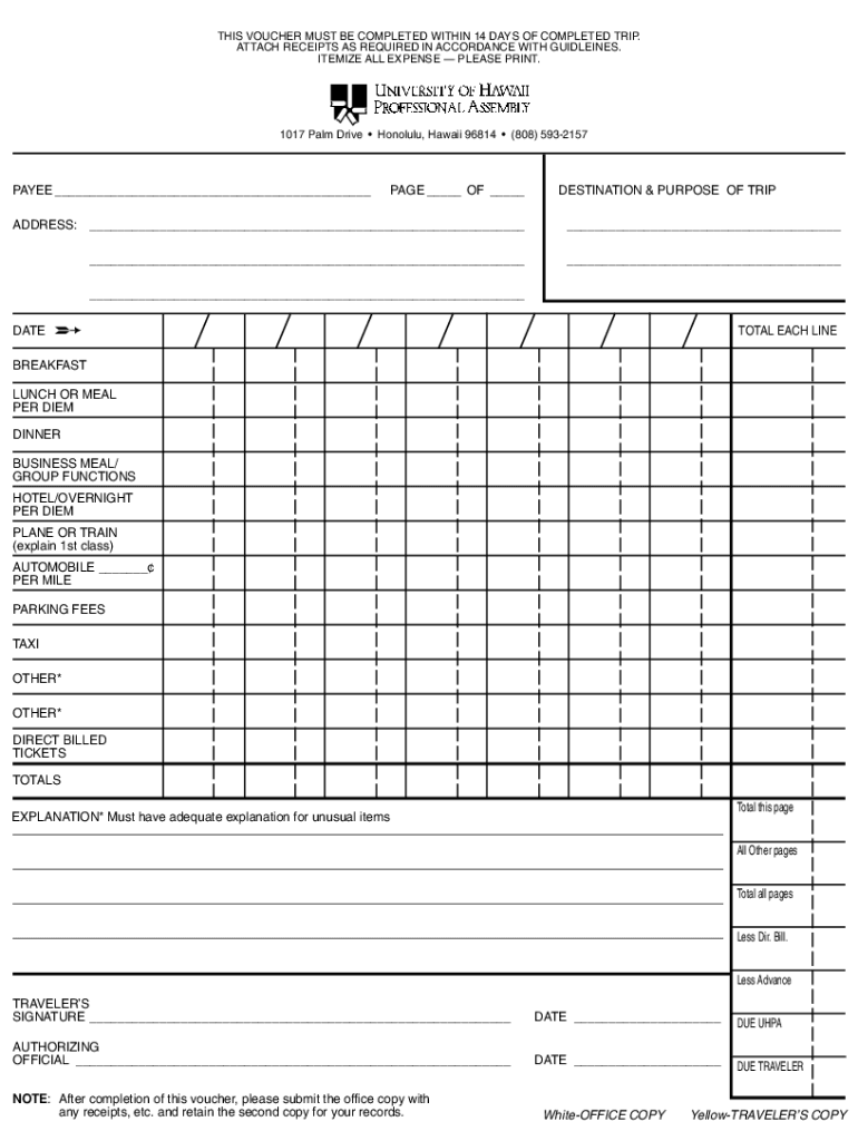 Fillable Online DTS Guide 3: VouchersDTS Guide 3: VouchersCompleting ...