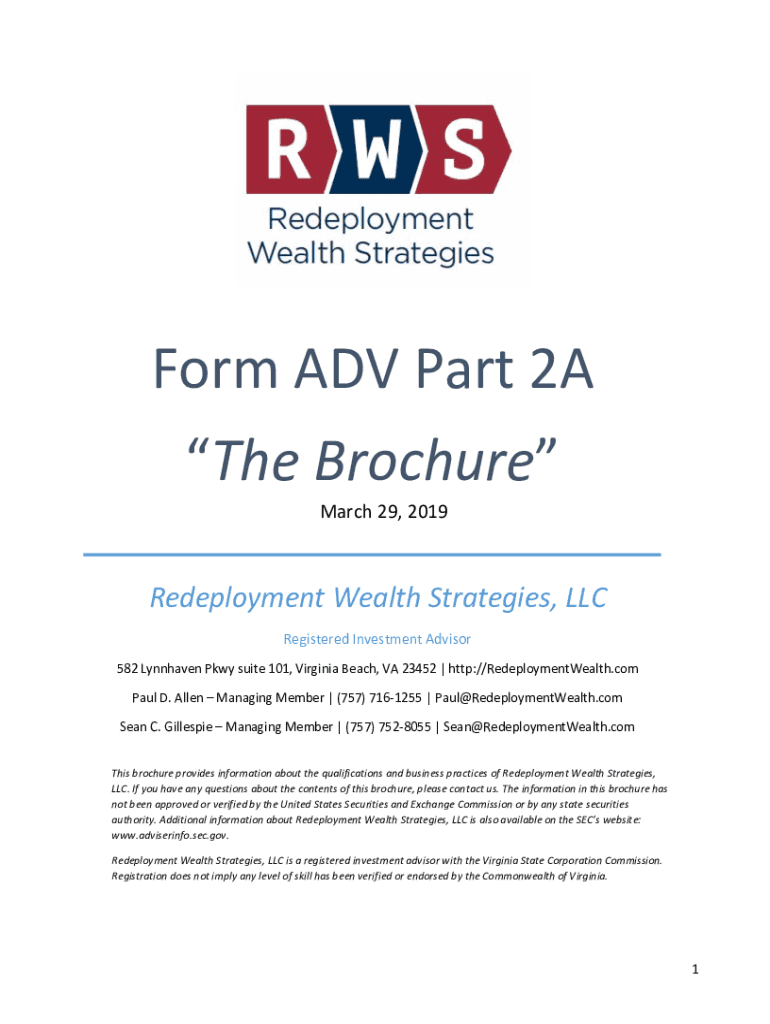 Fillable Online Form-ADV-Part-2-RWS-MARCH2019-highlighted.docx Fax ...