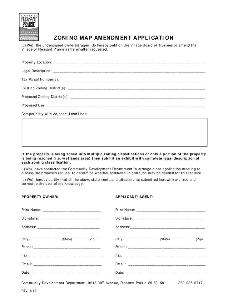 Fillable Online Zoning Map Amendment Application - City of Excelsior ...