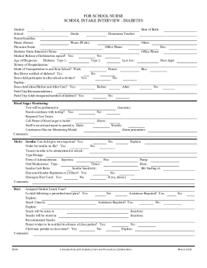 Fillable Online 500- School Nurse Intake Form FINAL 3.17.19.docx Fax ...