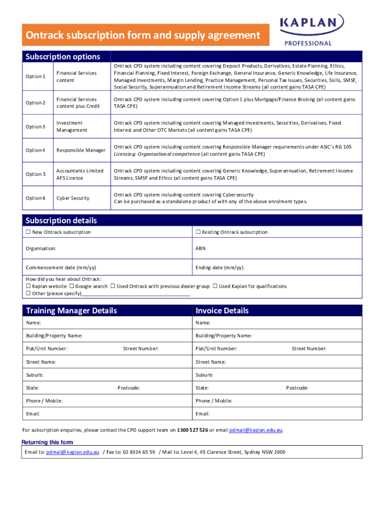 Fillable Online Supply Contract - Sample, Template - Word & PDF Fax ...