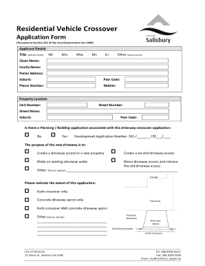 Fillable Online Works on a Public Road Application Form Fax Email Print ...