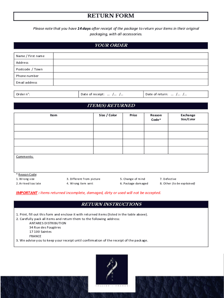 Fillable Online Return Form - Alegria Shoes Fax Email Print - pdfFiller