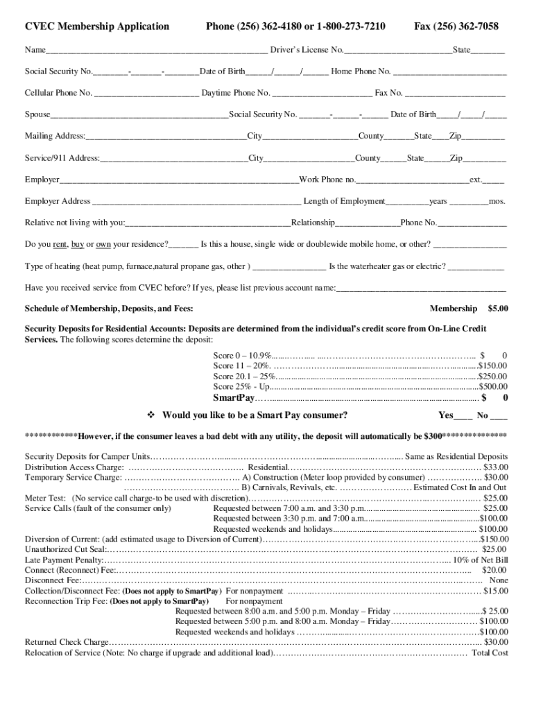 Fillable Online Access Your CVEC AccountCVECCanadian Valley Electric ...
