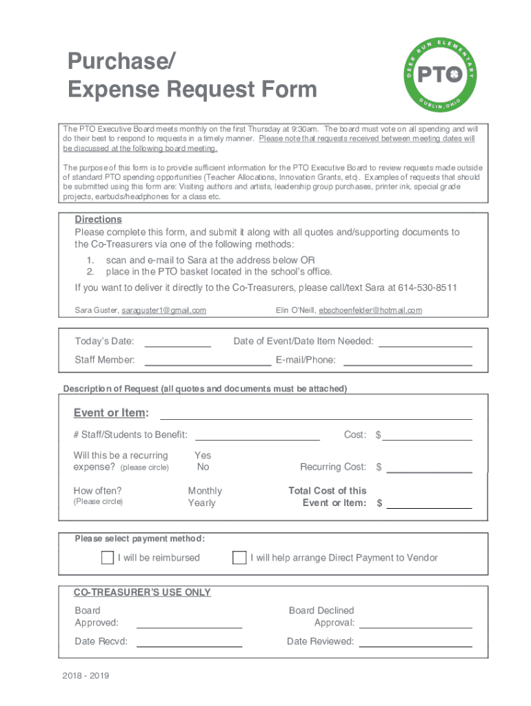 Fillable Online PTO Purchase Request Form.docx Fax Email Print - pdfFiller