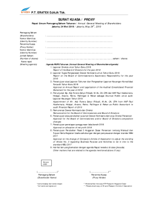 Fillable Online 001 - Form Proxy - AGM - 2019 rev Fax Email Print - pdfFiller