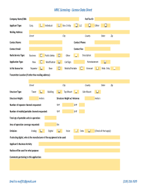Fillable Online Excel Prototype of FCC Sheet.xlsx Fax Email Print ...