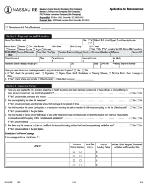 Fillable Online the application for reinstatement; Fax Email Print ...