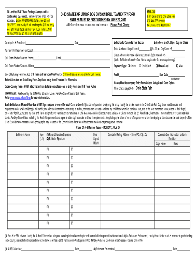 Fillable Online For complete sets of rules and regulations ... - Ohio ...