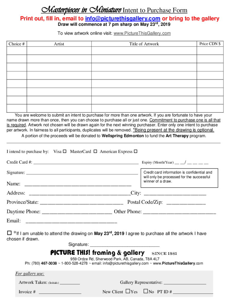 Fillable Online Offer To Purchase Form - Fill Out and Sign Printable ...