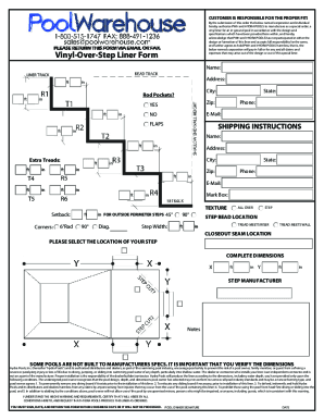 Fillable Online for dustin - liner order form - no messin Model (1) Fax ...