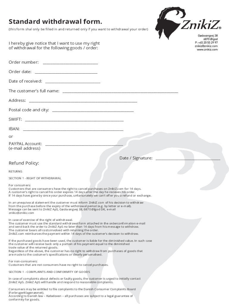 Fillable Online FREE 31+ Withdrawal Forms in PDFMS WordXLSEarly ...